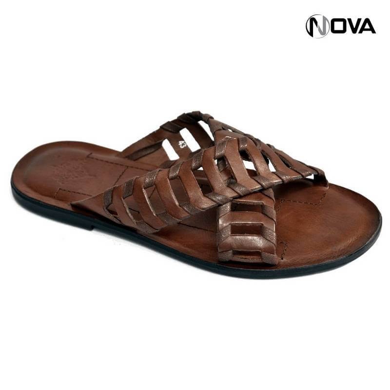 Chaussure homme sandale en cuir