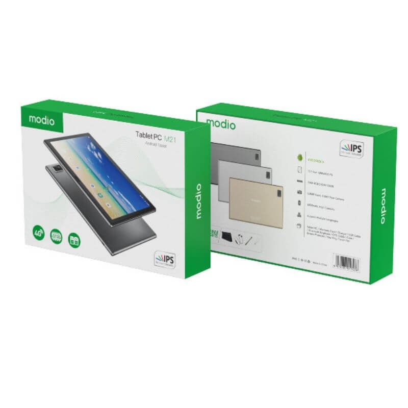 Tablette Modio M21 - 4G WIFI - 128Go - Ram 4Go - 10.1 Pouces - Clavier