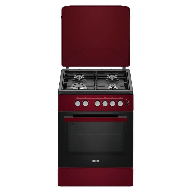 Cuisinière HAIER 4 feux 60X60 HCR2040EGR rouge