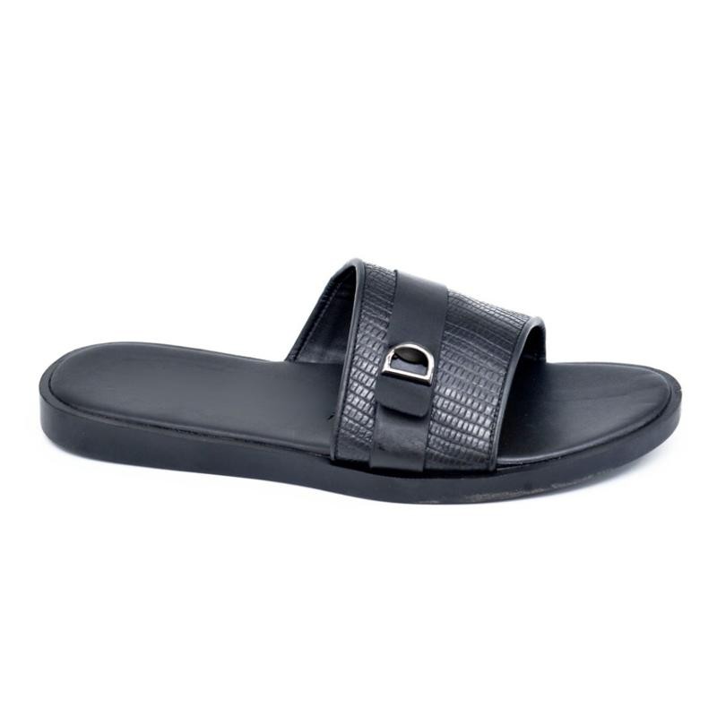 Sandale homme Dakar - Matière cuir - couleur noire