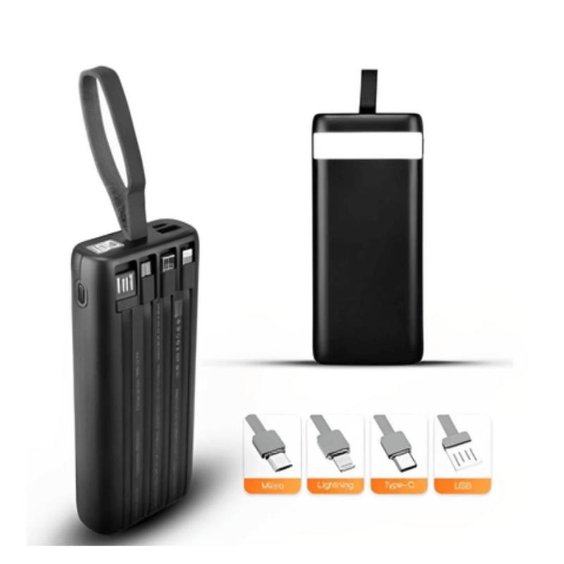 Power Bank - 30000 mAh - USB - MicroUSB - USB-C - Lightning - PB44