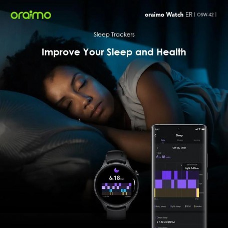 Oraimo Watch ER OSW42 - Montre Intelligente - Appels Bluetooth