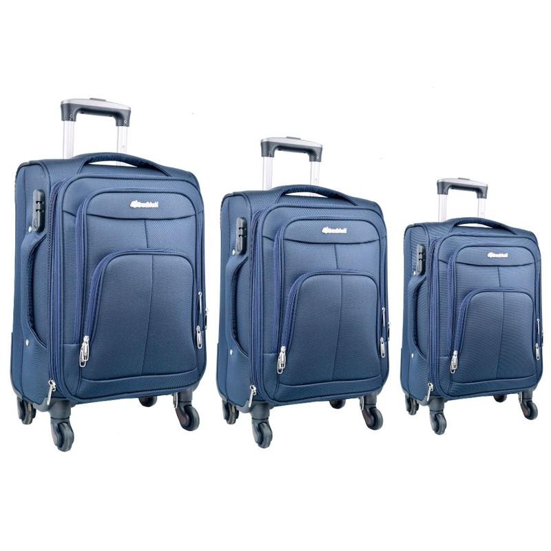Ensemble de valises bleu - Élégance et fonctionnalité