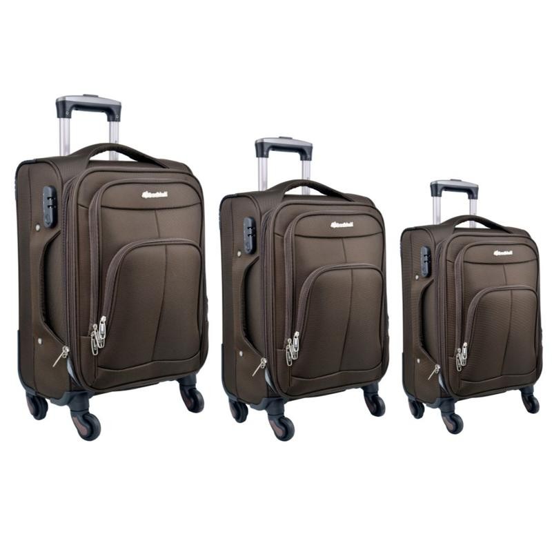 Ensemble de valises marron - Élégance et durabilité