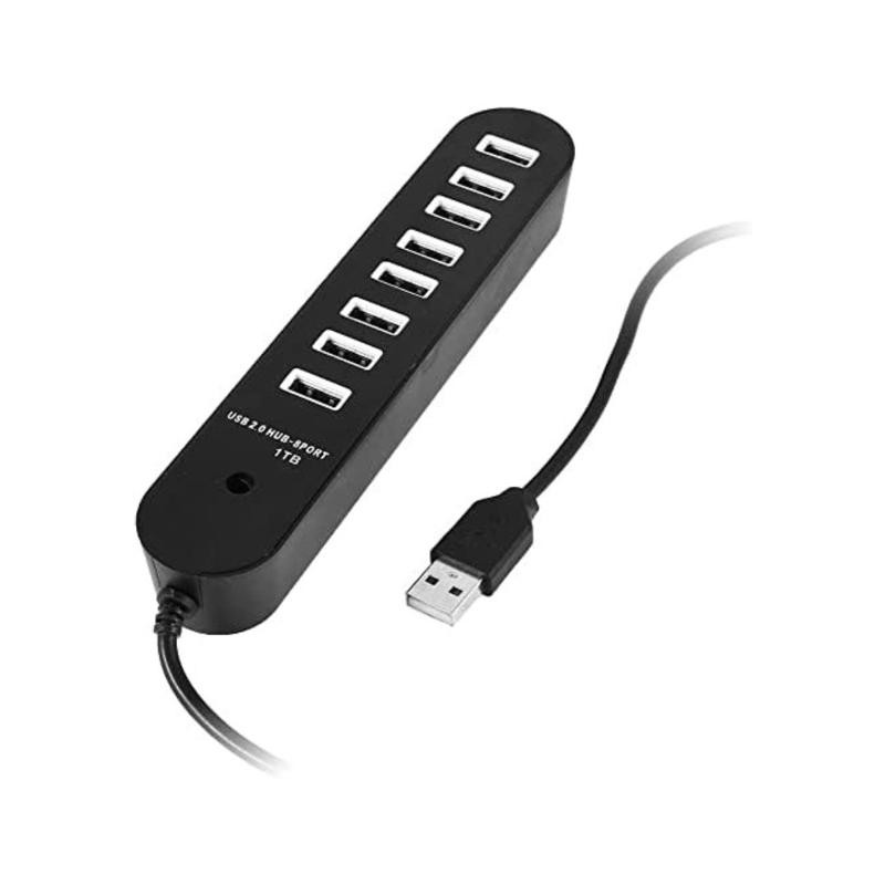 Hub Multi Ports - 8 Ports USB - Compact pour Ordinateurs et Périphériques
