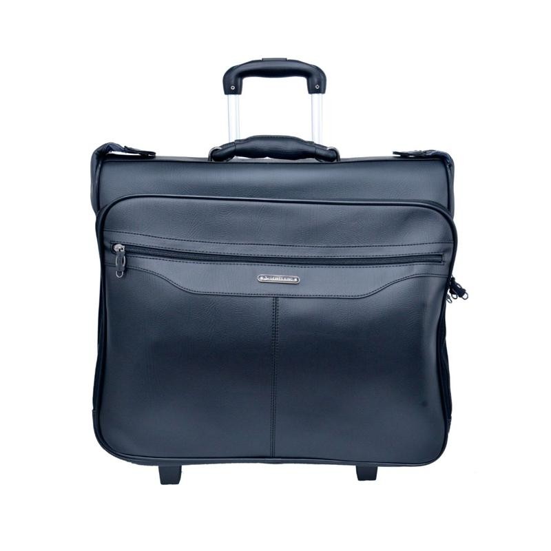 Porte-habits en cuir avec roulettes – Élégant et pratique