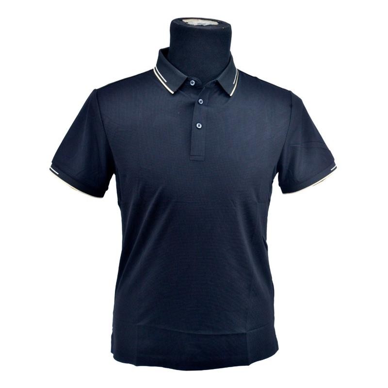 Polo noir classique pour homme