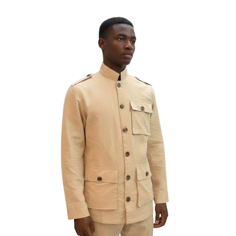 Ensemble lin saharienne homme – Style élégant et moderne à Dakar